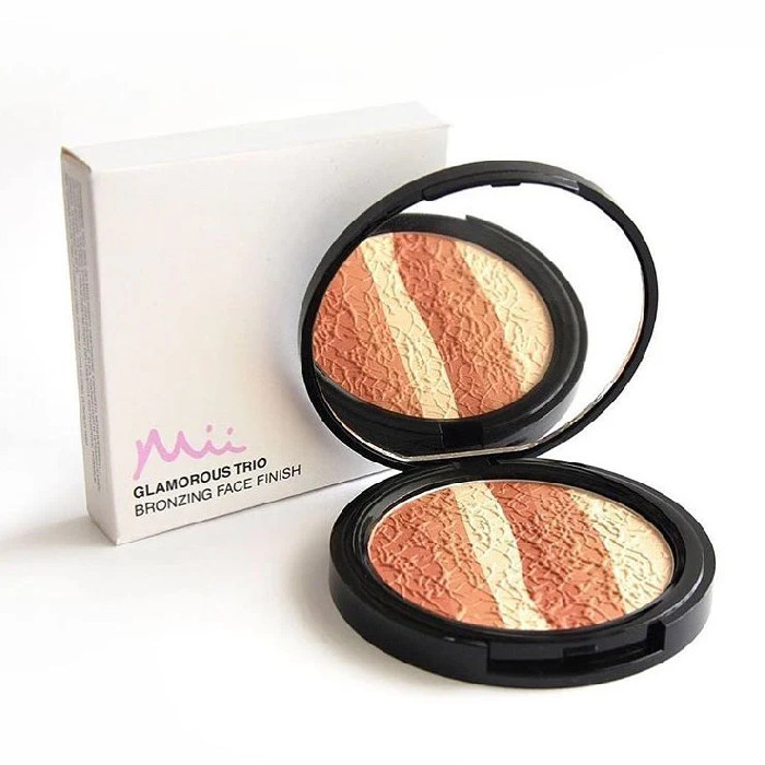 Glamorous Trio Bronzing Face Finish - Treasure 01 - Bronzer - Mii Cosmetics